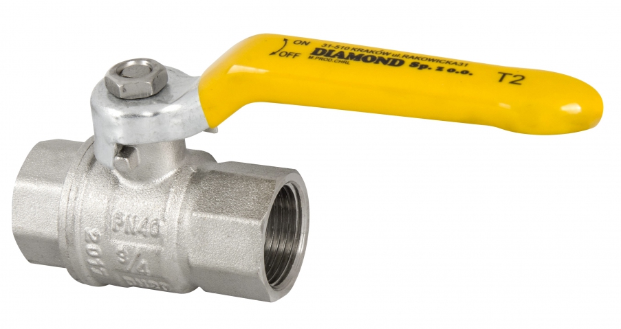 Zawór kulowy 1 1/4 cala do instalacji gazowych Diamond - Bolesta24.pl